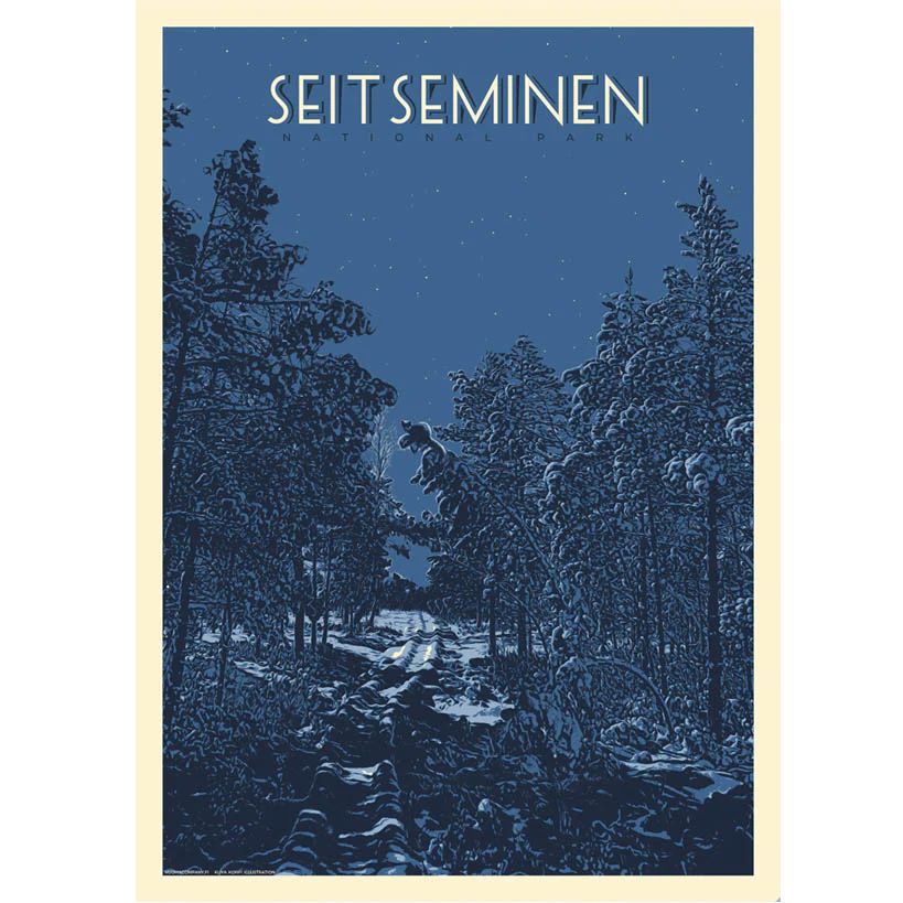 Suomen Kansallispuistot juliste 50 x 70 cm - The Finland Shop